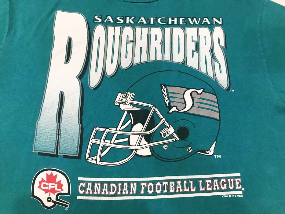 Vintage Vintage Waves 1995 CFL Saskatchewan Roughriders T-Shirt | Grailed
