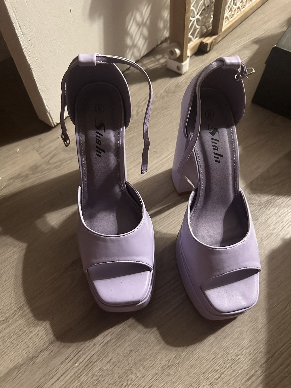 Shein Shein purple heels chunky platforms | Grailed