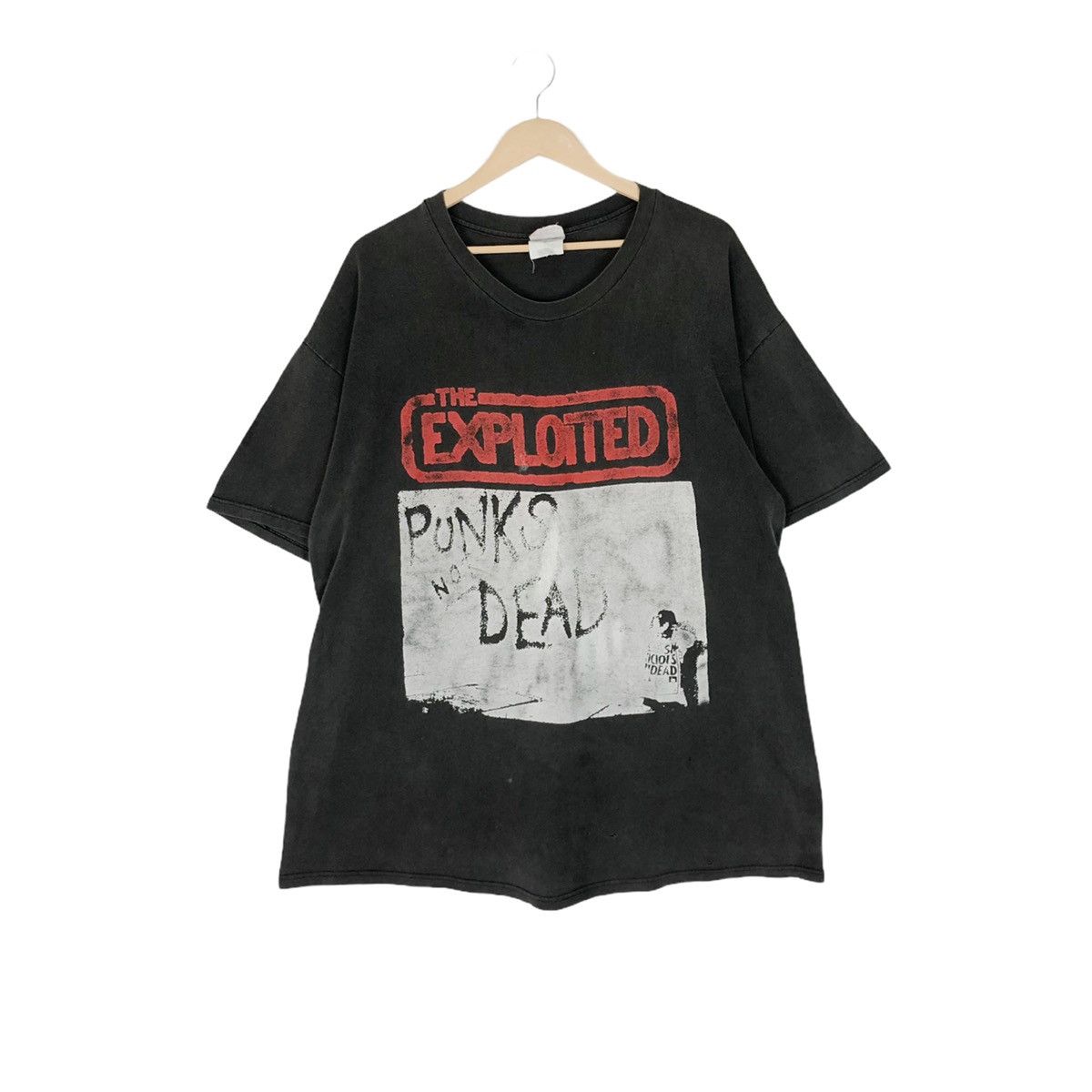 Band Tees × Hanes × Vintage Vintage 90s The Exploited Punk Not Dead Art ...