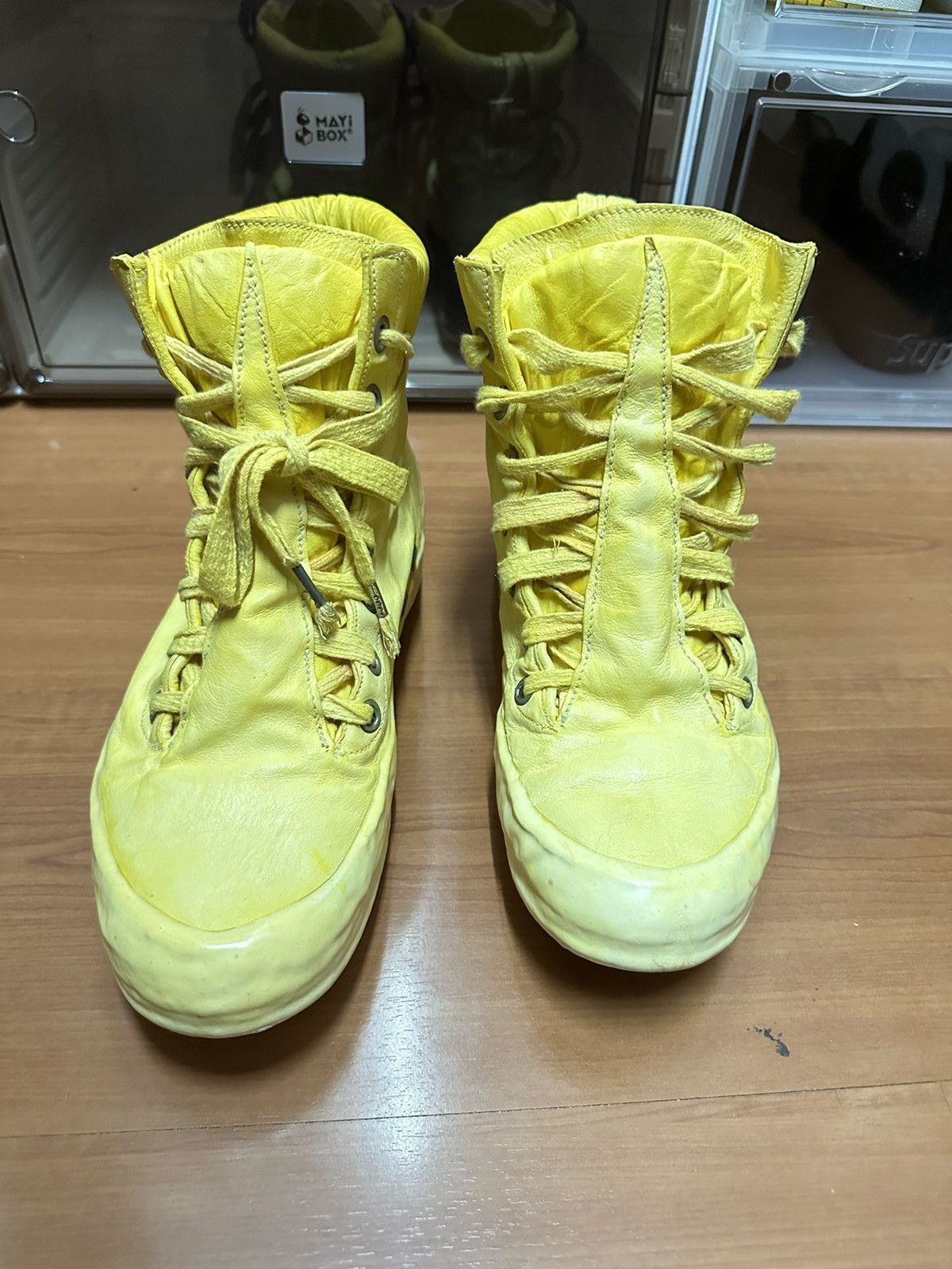 Carol Christian Poell AM/2685PC CCP Kangaroo Leather drip sneaker | Grailed
