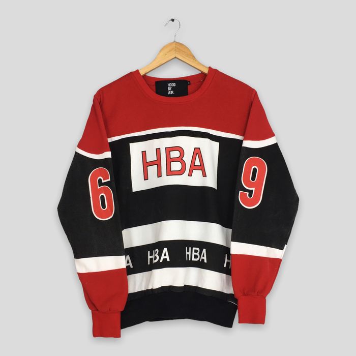 Vintage Hood By Air HBA #69 Colorblock Sweatshirt Medium | Grailed