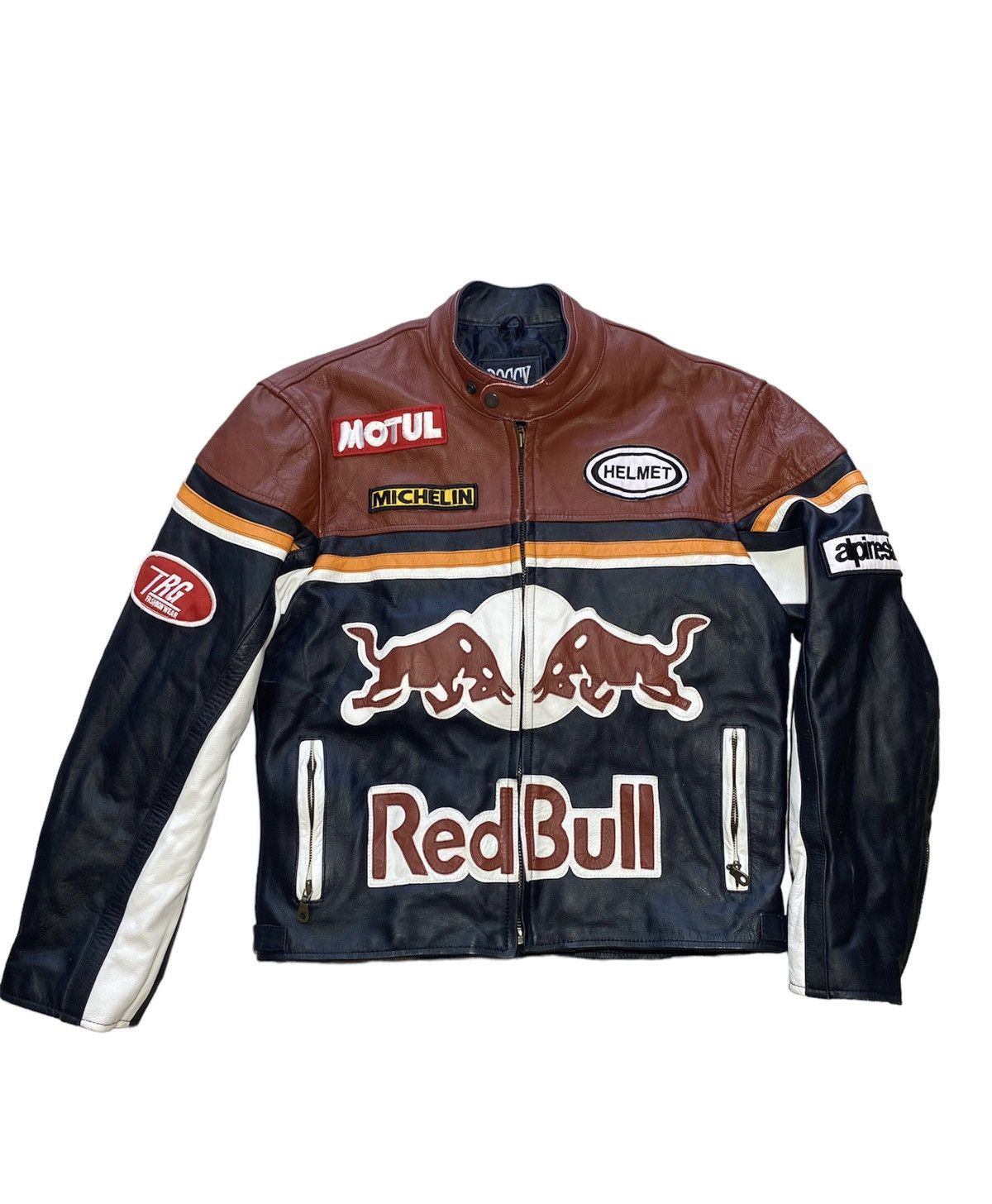 Red Bull Red Bull Vintage Racing Leather Jacket | Grailed