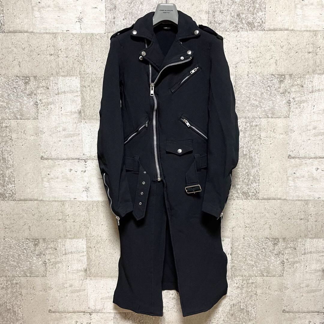 Comme Des Garcons Homme Plus CDG Homme Plus Biker Long Coat | Grailed