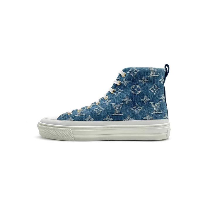 Louis Vuitton Louis Vuitton Denim Hi-Top Sneakers | Grailed