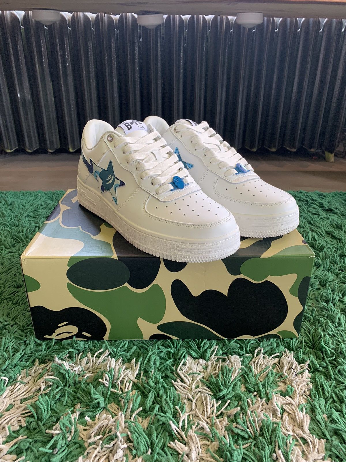 Bape Bape Blue ABC Camo Bapestas | Grailed