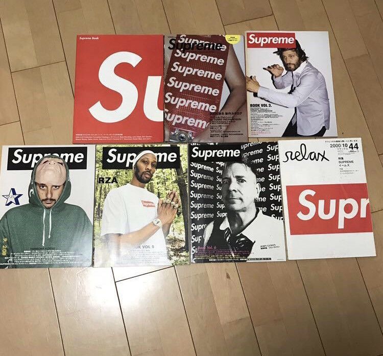 Supreme Supreme magazine mook volume 1 - 6 book sticker Arabic relax ...
