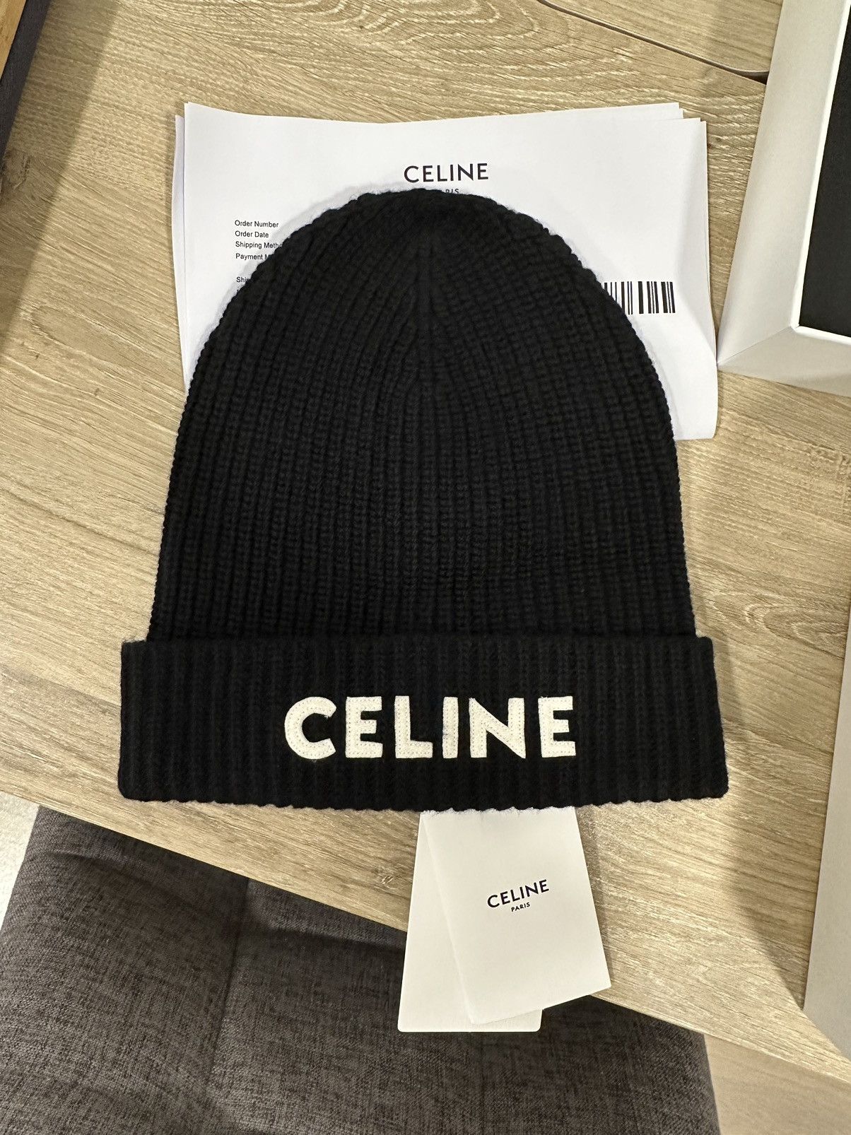 Celine Celine Logo Wool Hat | Grailed