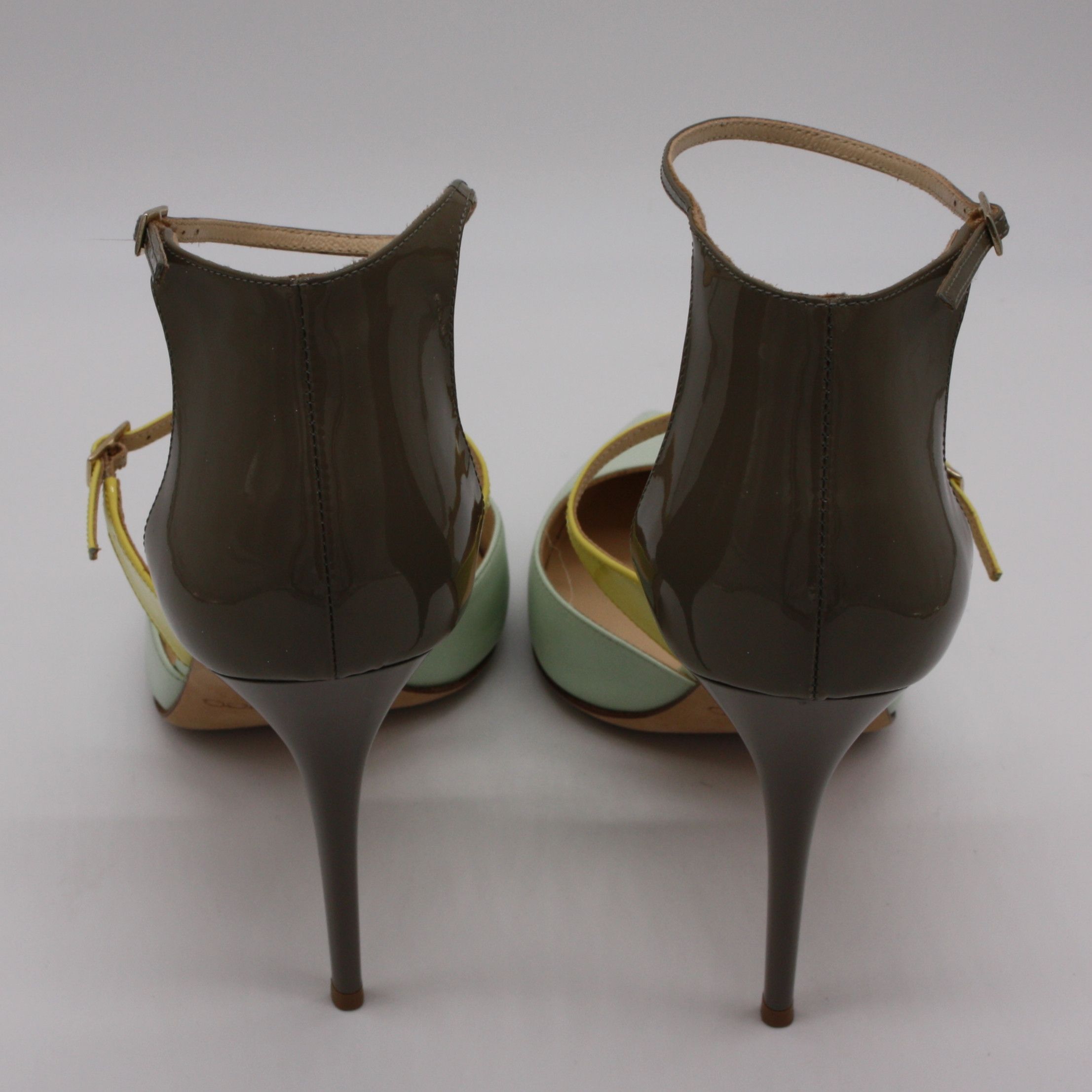 Jimmy Choo Typhoon Lime/Lemon/Pebble Kid & Patent Leather Heels | Grailed