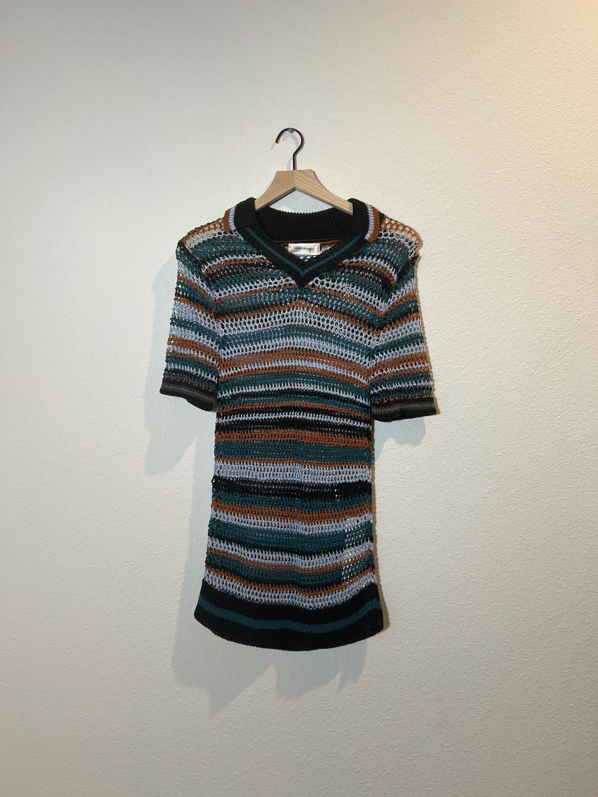 Wales Bonner Wales Bonner Crochet metallic thread top | Grailed