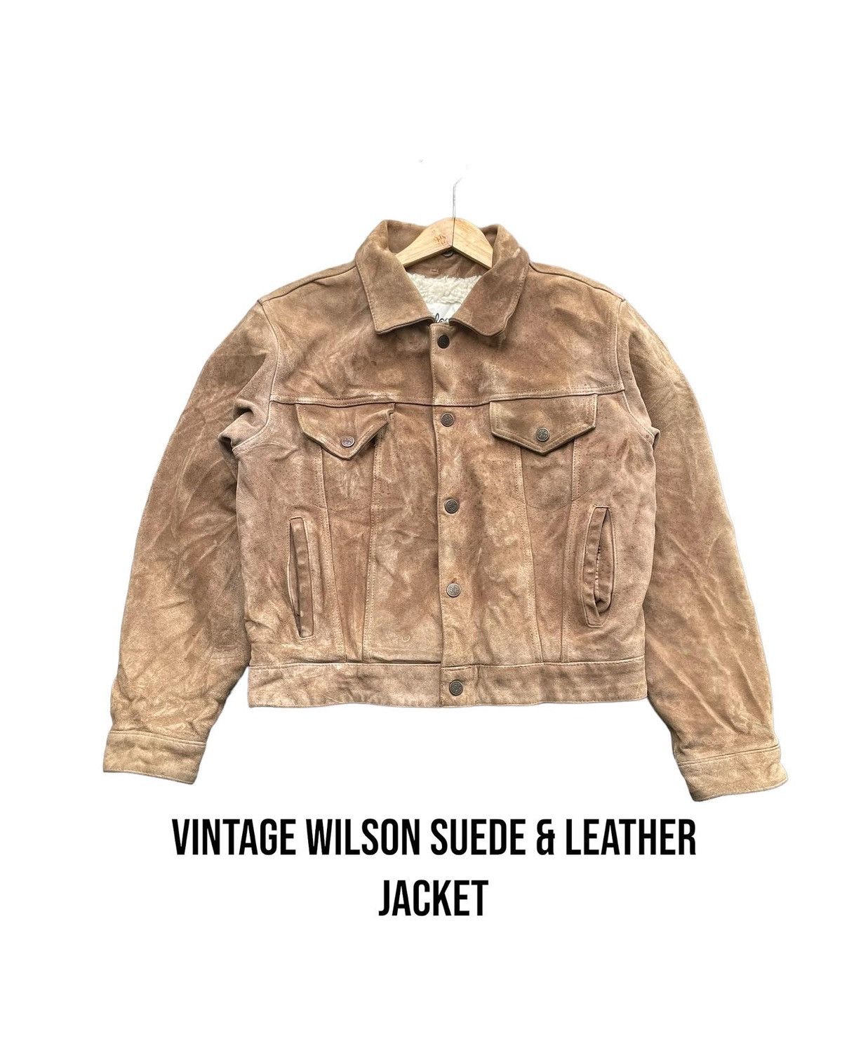 Leather Jacket × Vintage × Wilsons Leather Vintage Wilsons Suede ...