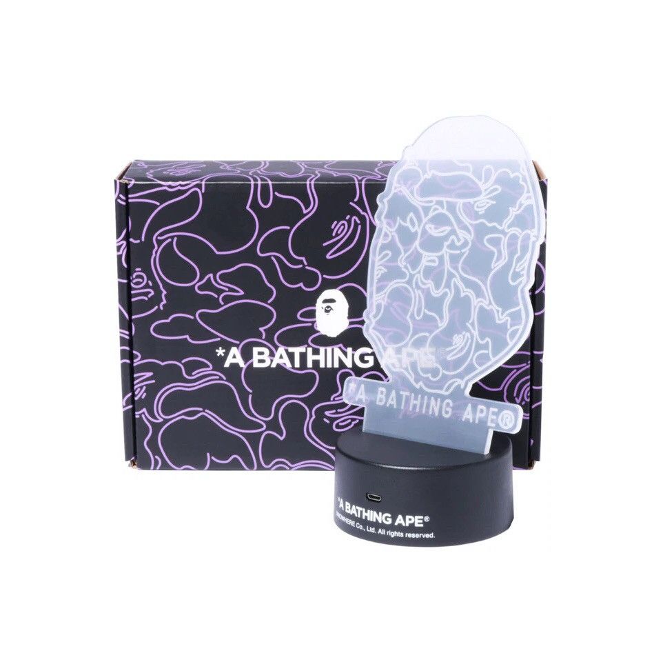Bape BAPE Ape Head LED Stand Black | Grailed