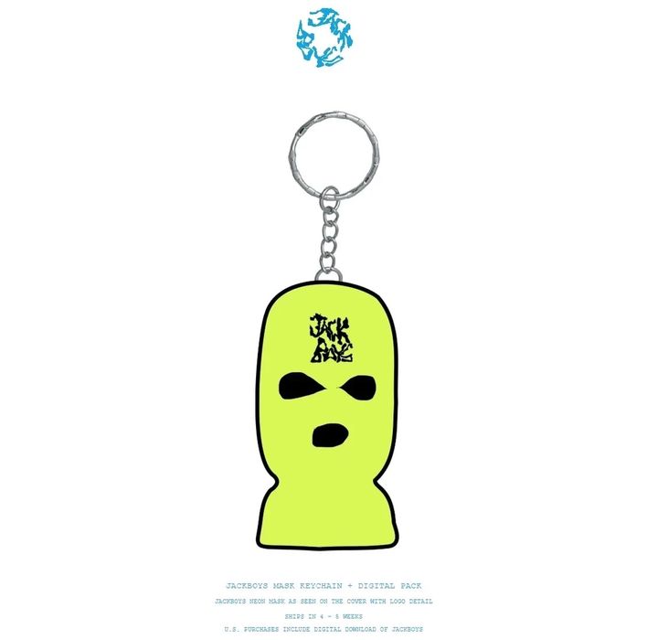 Travis Scott Travis Scott Jackboys Green Mask On Keychain Cactus Jack ...