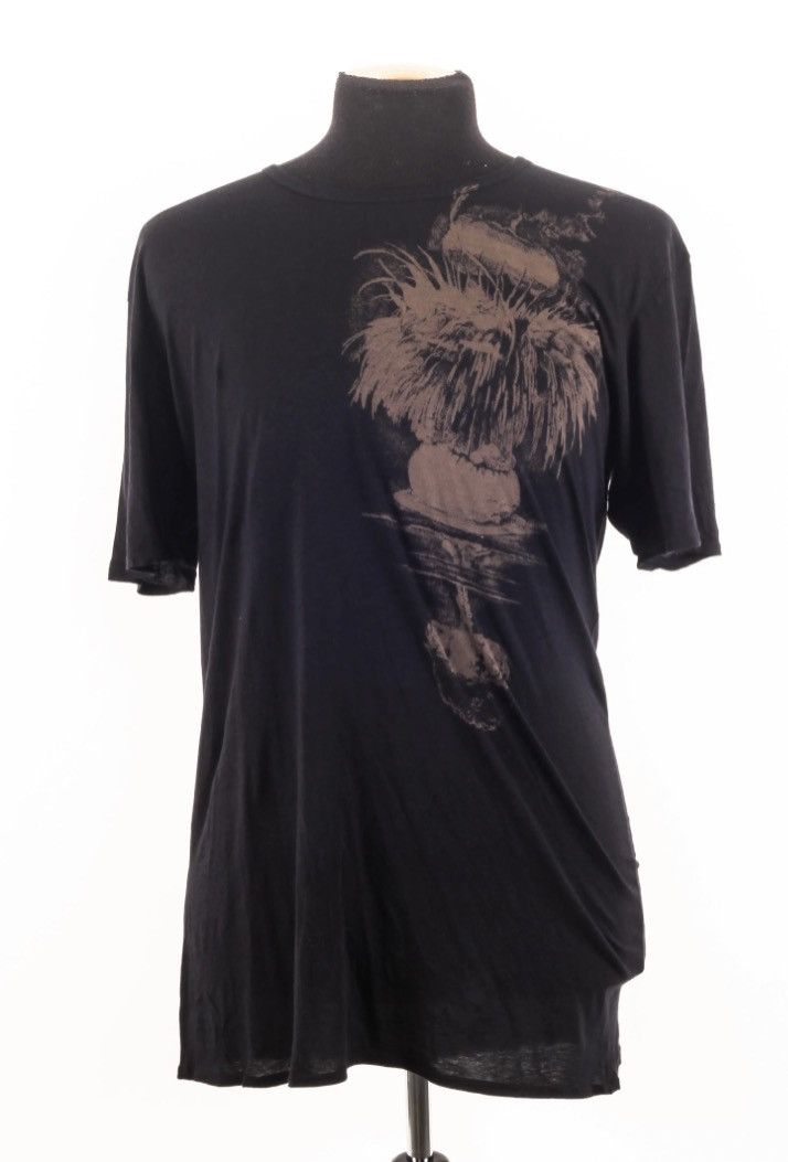 Helmut Lang Helmut Lang x Atsuo of Boris Print Charcoal T-Shirt | Grailed