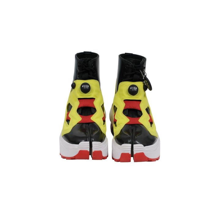 Reebok Black Yellow Tabi Instapump Fury | Grailed