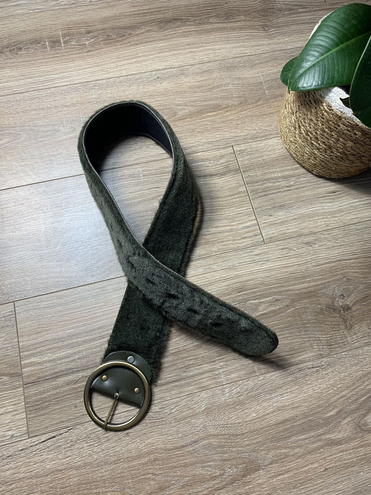 Japanese Brand × Streetwear × Vintage Fuzzy Mohair Vintage Belt Y2K ...