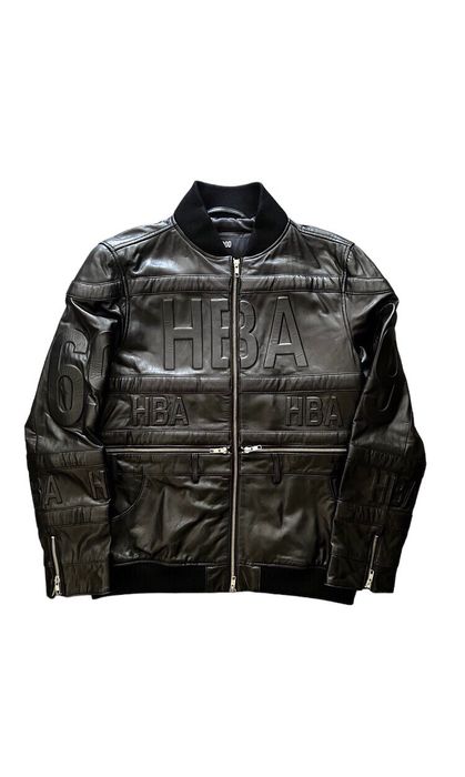 Hood By Air Leather 69 Patch Bomber Jacket | Grailed