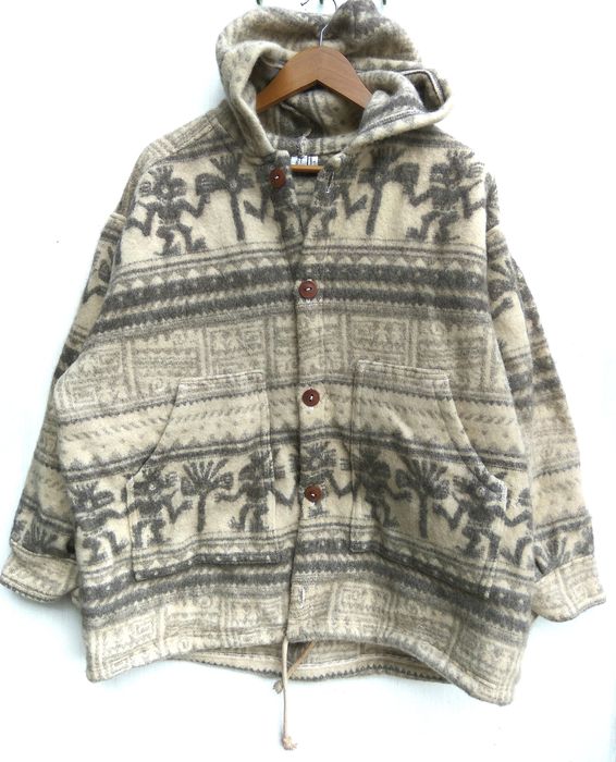 Handmade Hand made in Ecuador sweater jacket wool Art design | Grailed