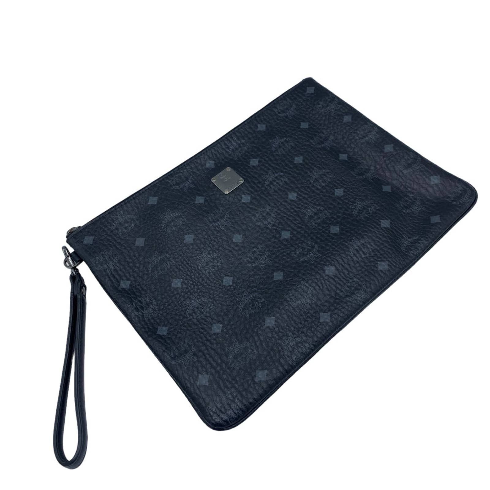 MCM MCM clutch monogram black | Grailed