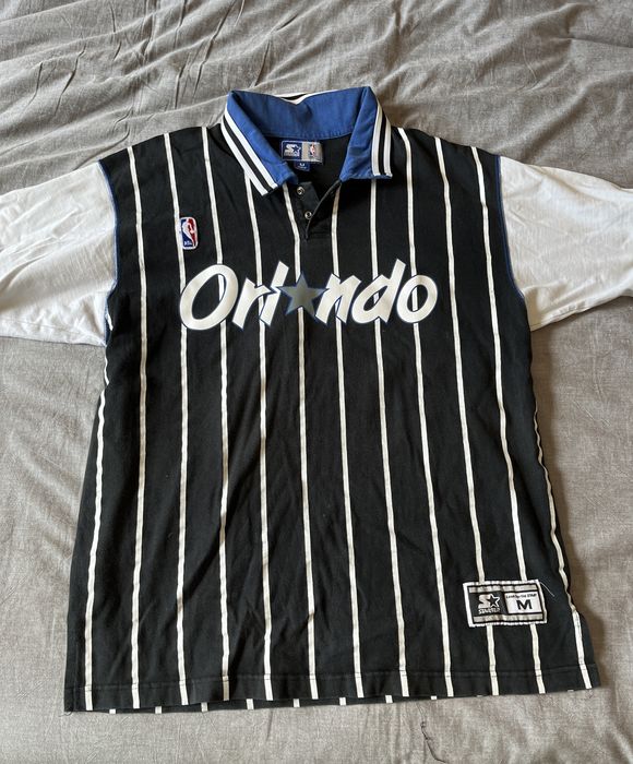 Vintage Vintage Orlando Magic Starter Pinstripe Polo Collard Shirt ...