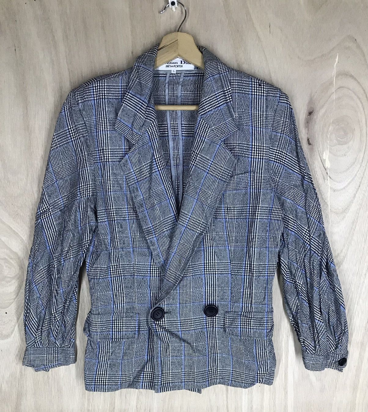 Designer Christian Dior Pret-A-Porter Checkered Blazer Jackets | Grailed