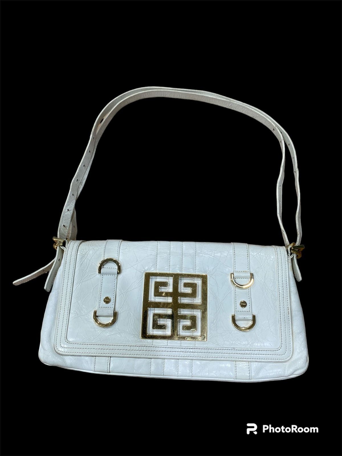 Givenchy Givenchy off white leather shoulder bags | Grailed