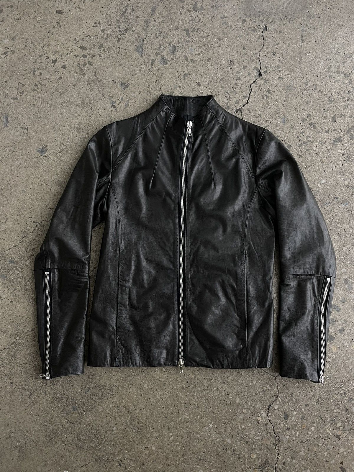 Japanese Brand × Shellac Shellac Darted Leather Jacket | Grailed