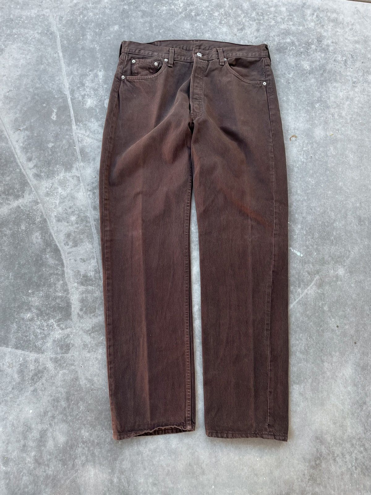 Levi's × Vintage Vintage 90's Levi's 501 Brown Denim Jeans Made in USA ...