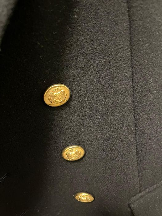 Celine Long Coat in Black Color with golden Button | Grailed