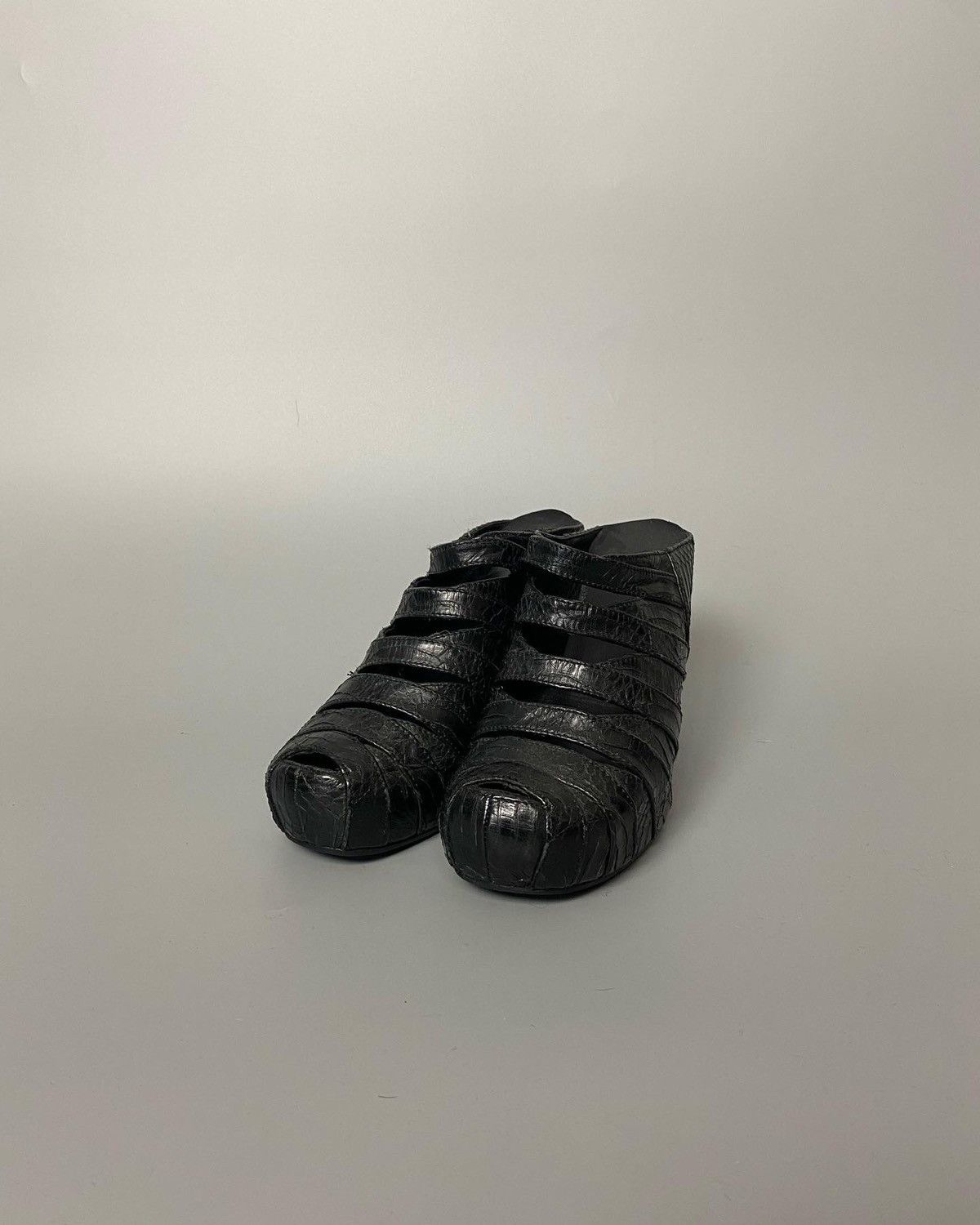 Rick Owens SS11 ‘ANTHEM’ Python Wedge Mule | Grailed