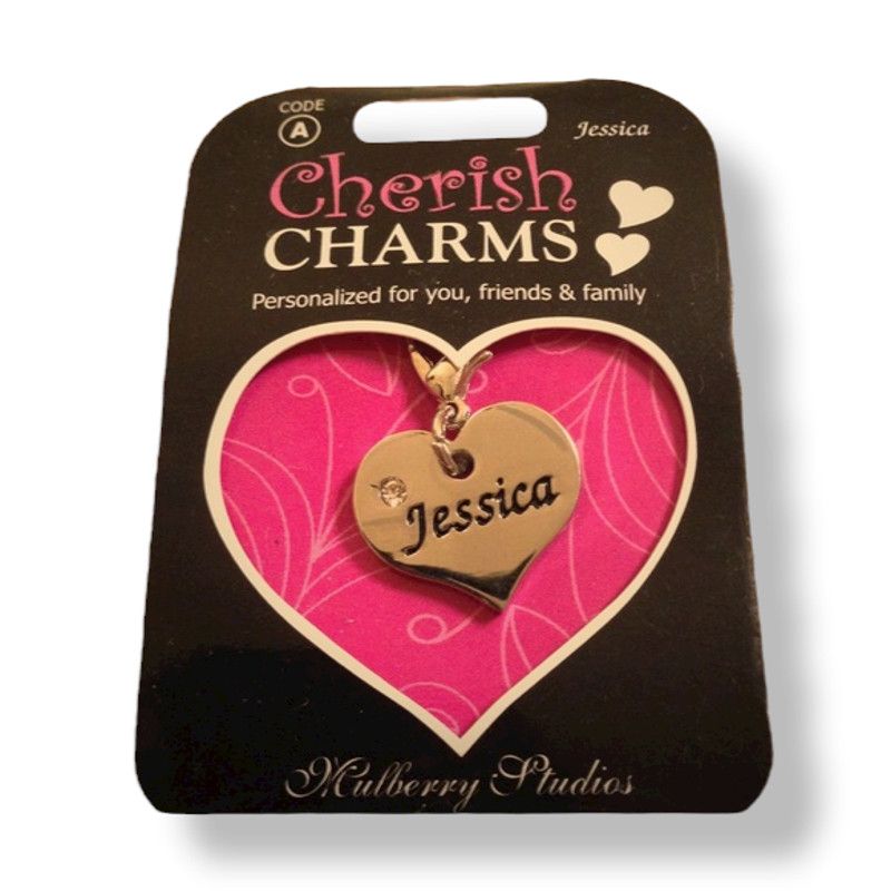 Other Cherish Charms JESSICA Name Bracelet Charm NEW Silvertone | Grailed