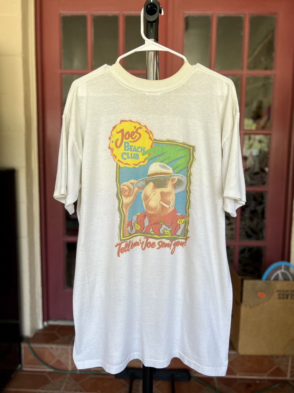 Camel × Streetwear × Vintage ”RARE” Vintage Joe Camel, Beach club tee ...