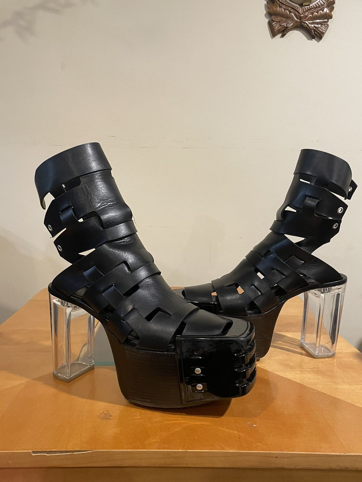 Rick Owens rick owens spartan kiss heel boots | Grailed