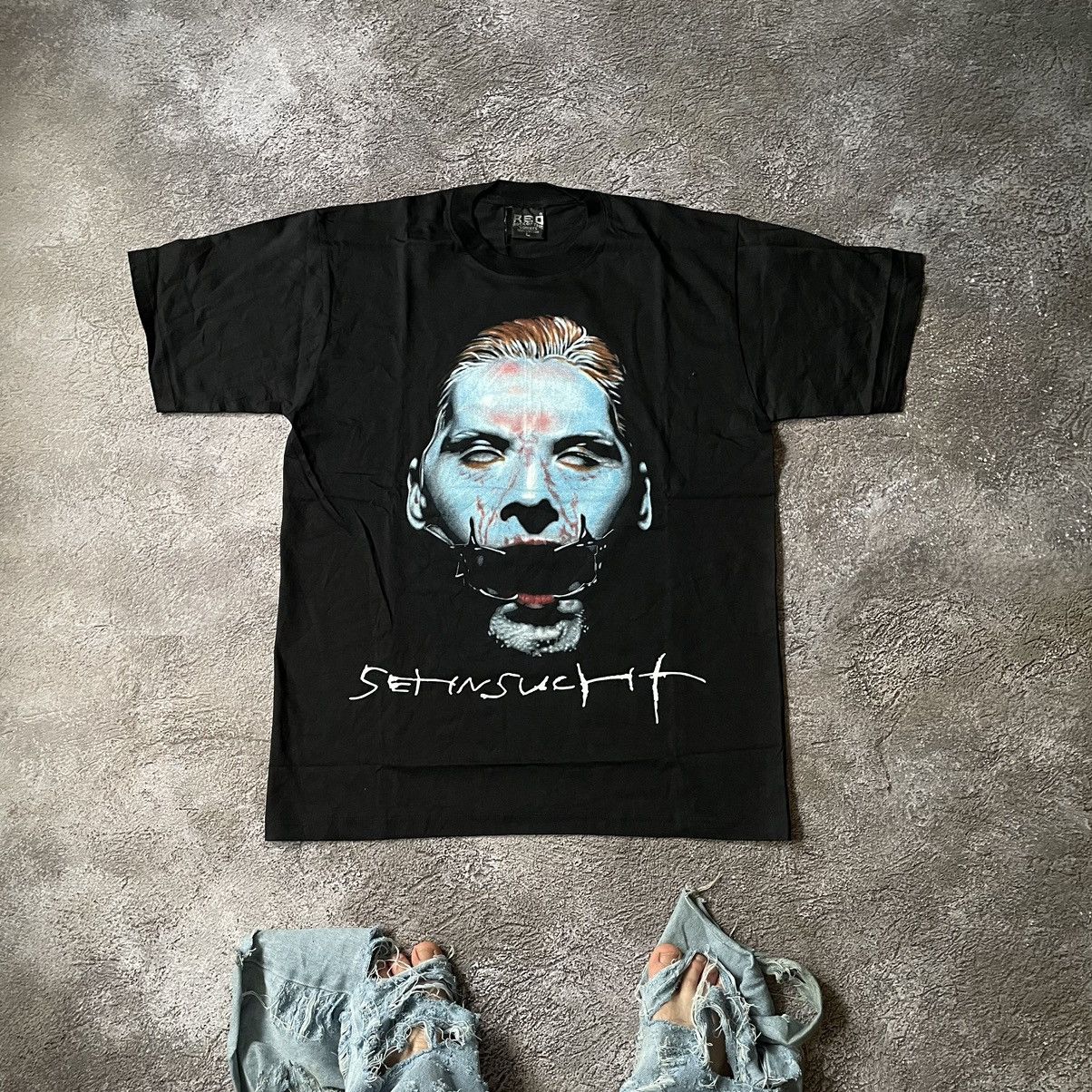 Vintage Vintage 90s RAMMSTEIN SEHNSUCHT Face DEAD Creepy Horror Tee ...