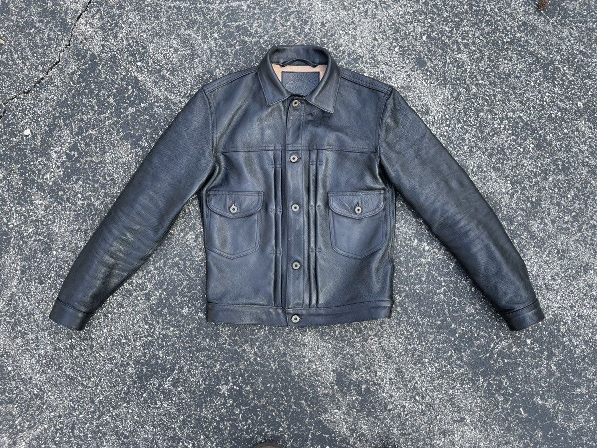 Brave Star Selvage Brave Star Badlands Black Tea Core Leather Jacket ...