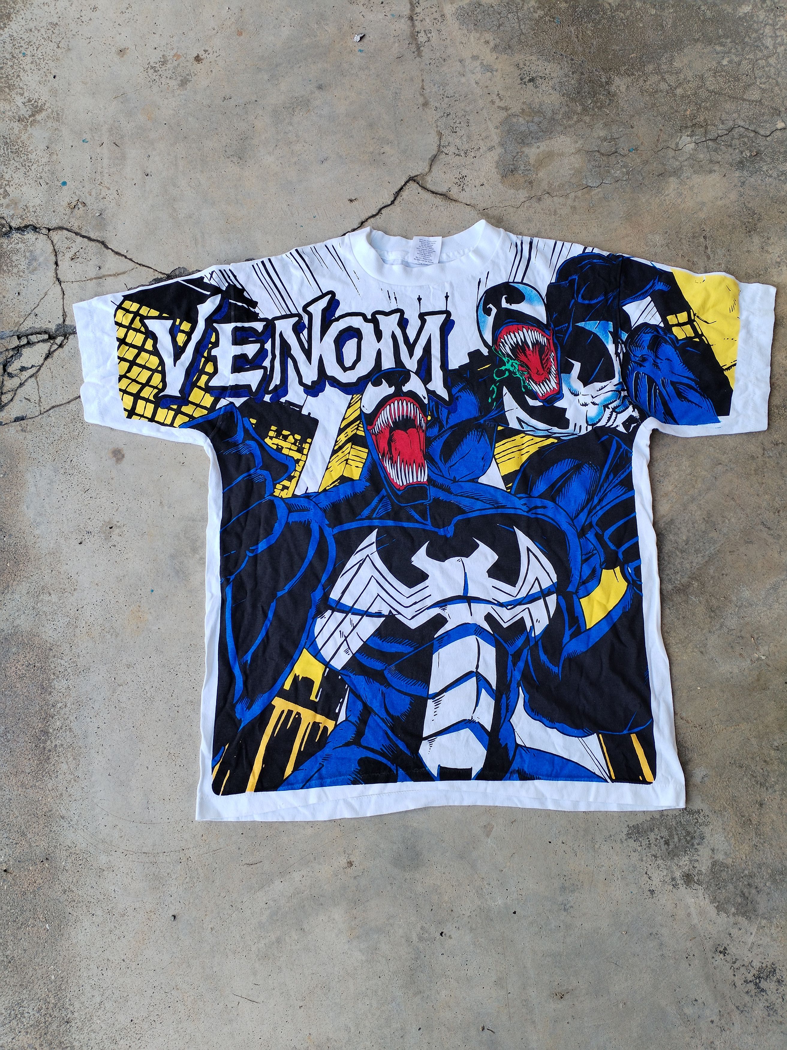 Marvel Comics × Vintage Modern Bootleg Venom Marvel Overprint | Grailed