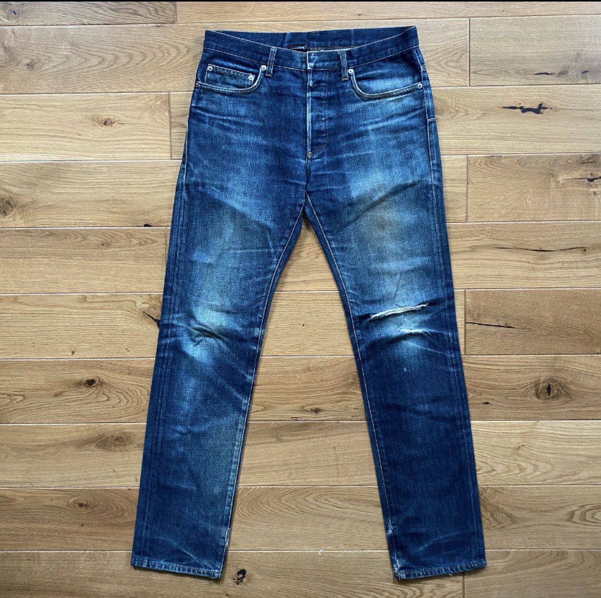Dior Dior Homme AW08 Distressed Washed Jeans | Grailed