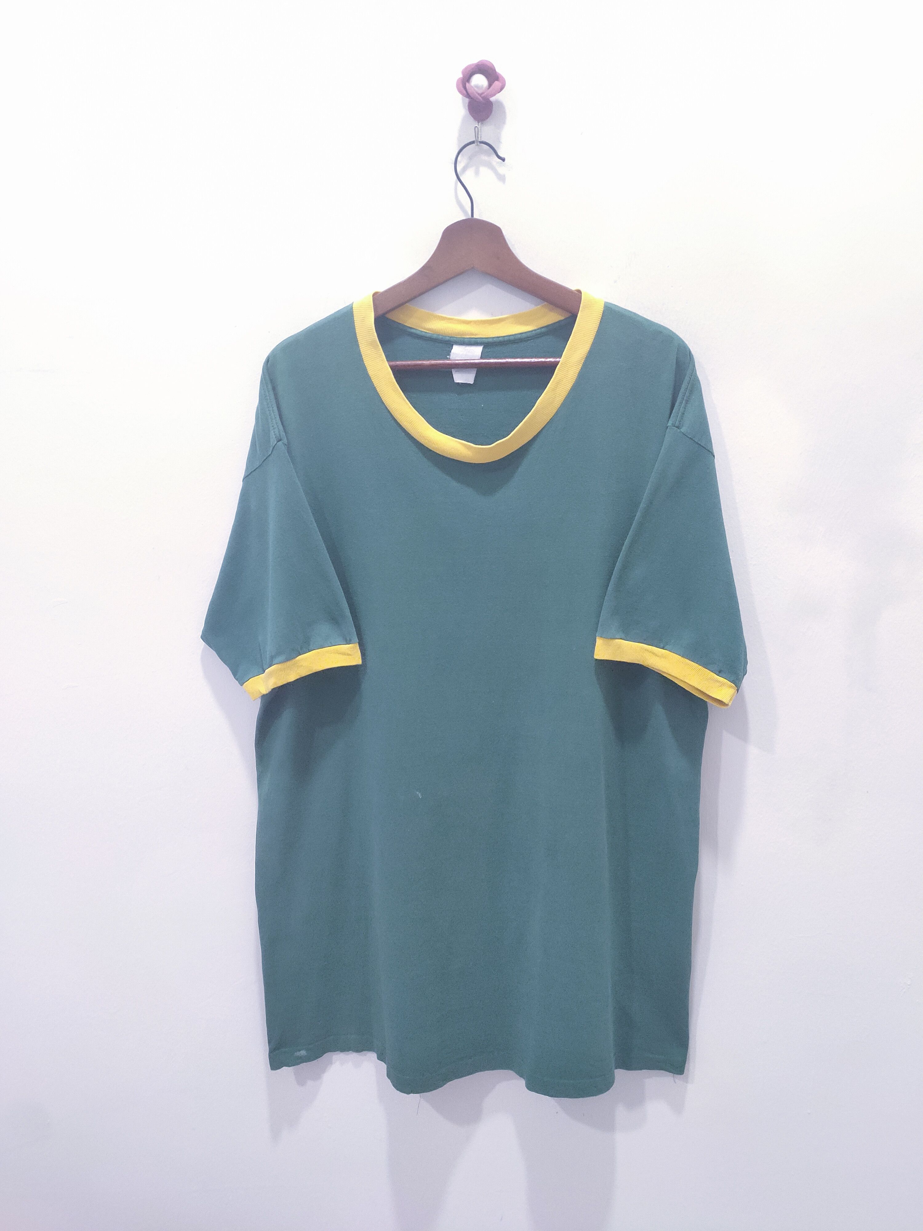 American Stitch × Fifa World Cup × Penalty Brazil BRAZIL Vintage 80 Fans Ringer Single Stitch ...