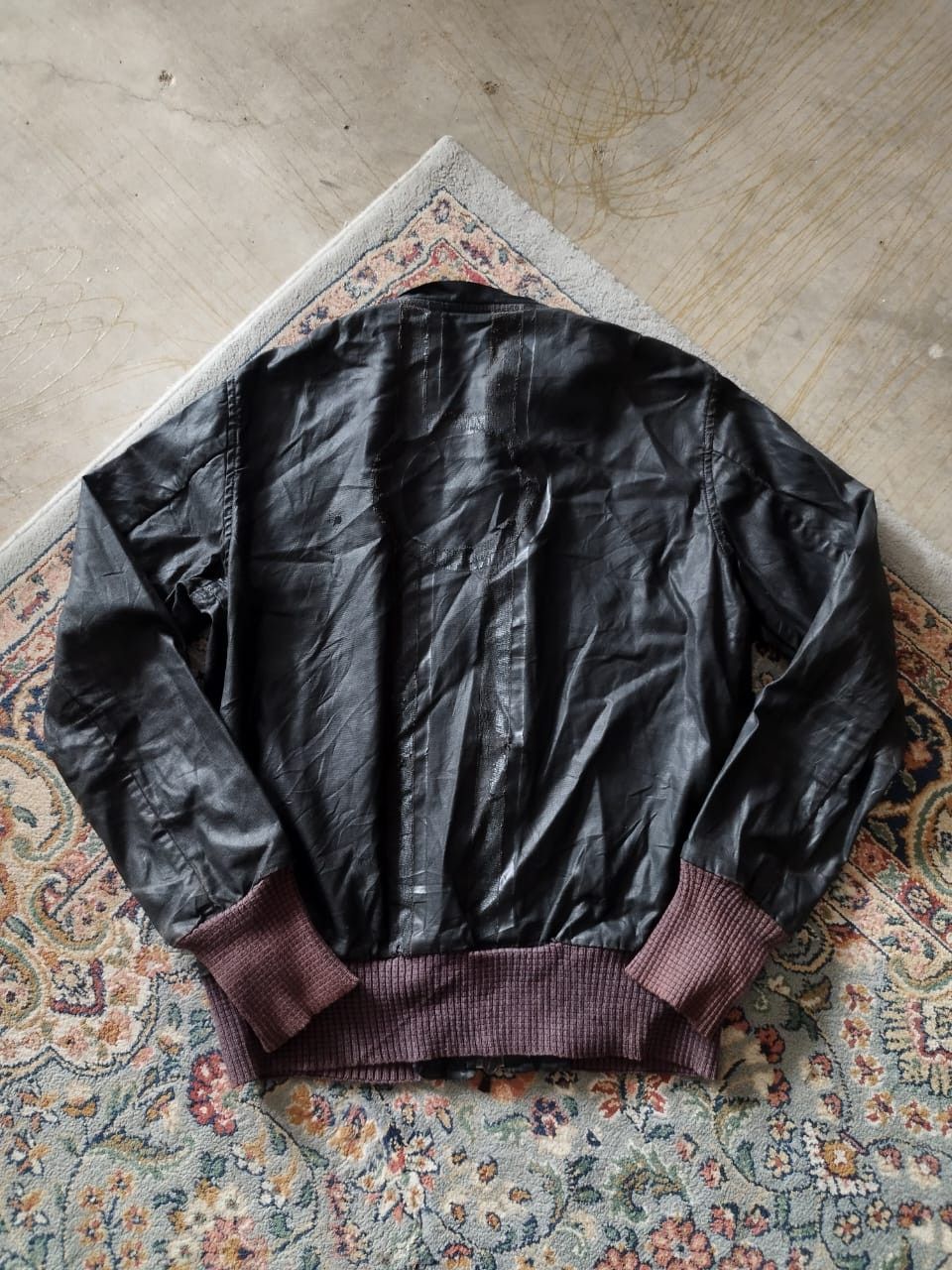 Diesel Y2K Diesel Stealth waxed bomber jacket | Grailed