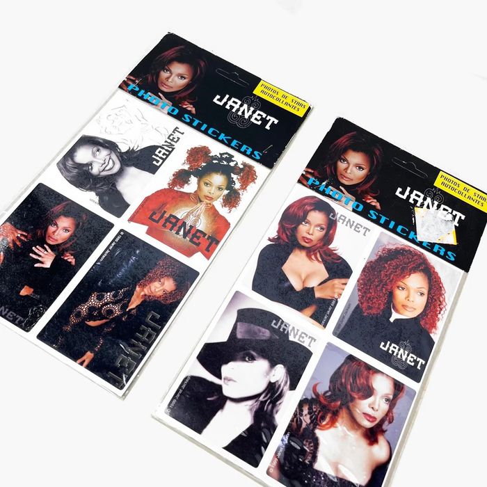 Vintage Janet Jackson 99 90s The Velvet Rope Tour Promo Vtg Stickers ...