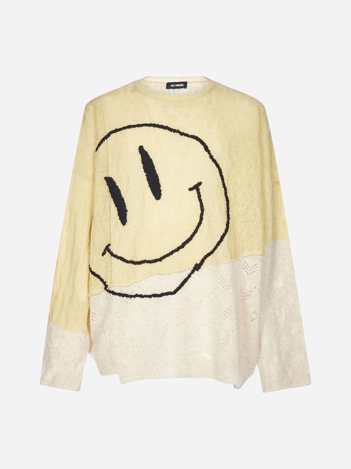 Raf Simons Raf Simons Oversized Smiley Face Sweater | Grailed