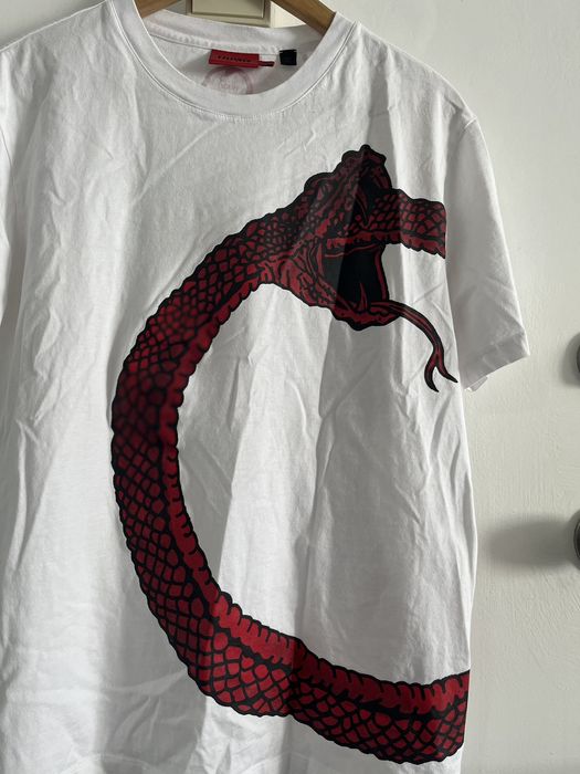 Hugo Boss Hugo Boss Snake Wrap Around White Tee Shirt Size Medium | Grailed