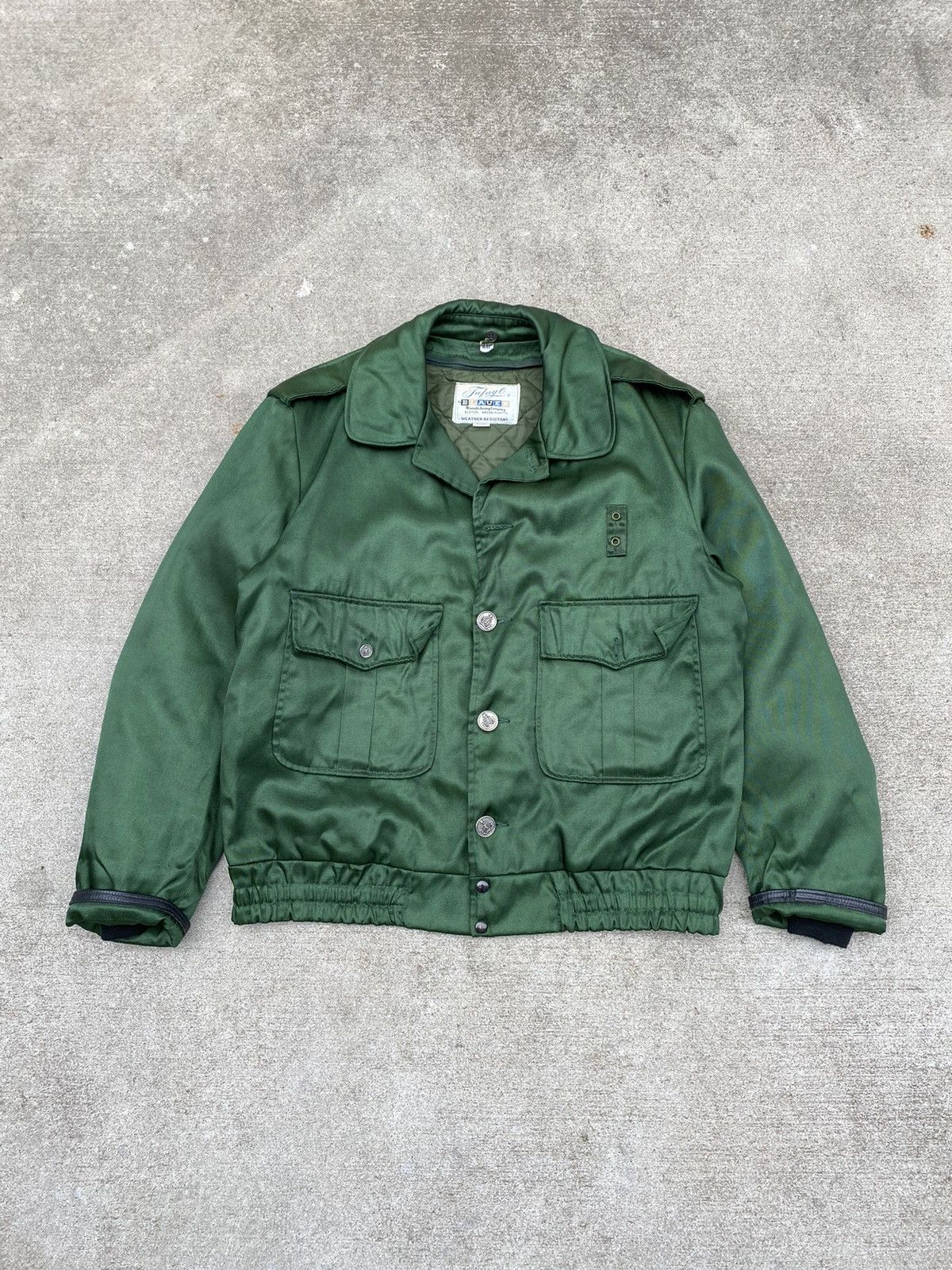 Vintage Vintage 50s Satin Military Work Jacket Weather Resistant | Grailed