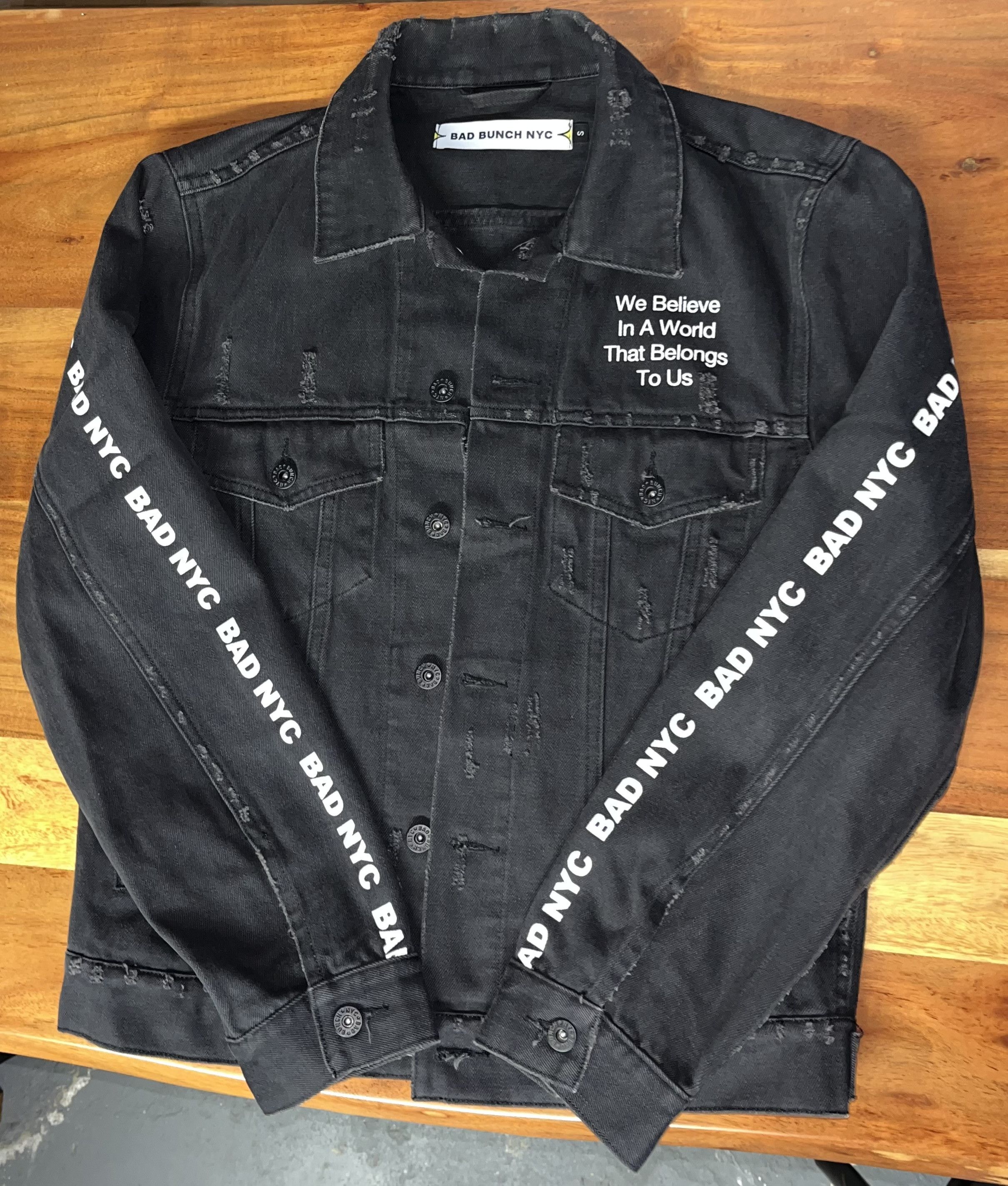 Bad Bunch NYC Bad Bunch NYC Black Nippon v.s. Small Denim Jacket | Grailed
