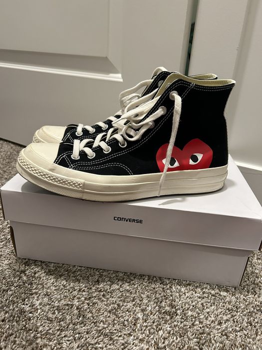 Converse CDG Play x Converse High Top - Black | Grailed