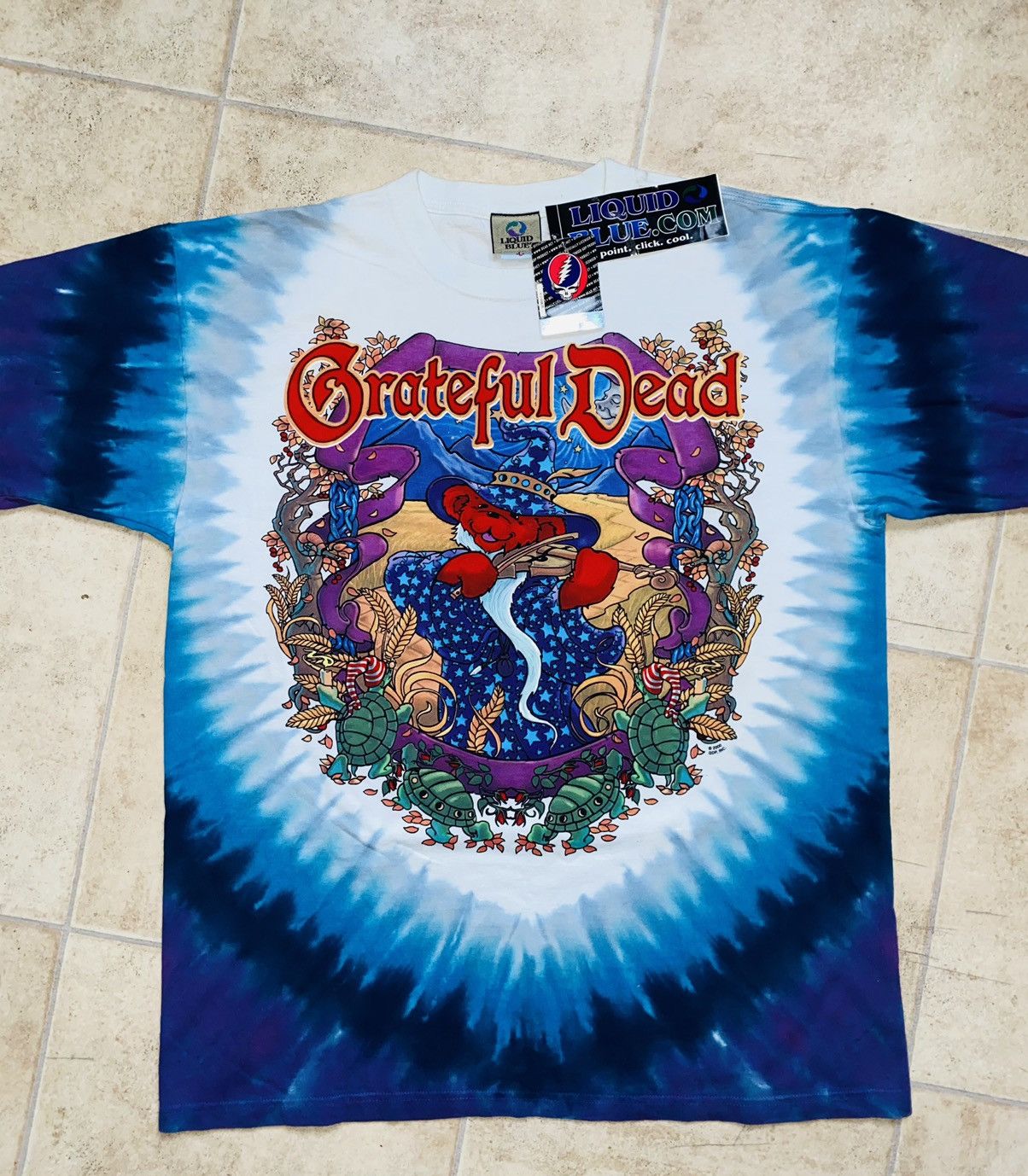 Flatbush Zombies × Grateful Dead × Vintage Liquid Blue USA Band Tees ...