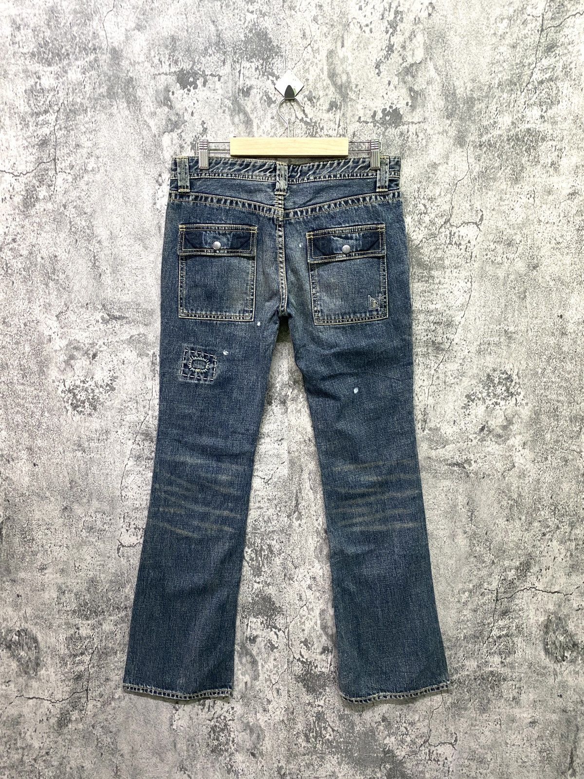 Designer Japanese Sashiko BACK NUMBER Bush Low Rise Pants | Grailed