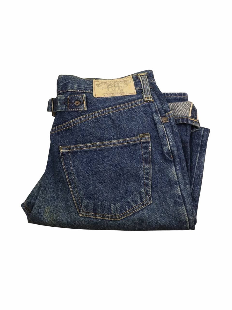 Ralph Lauren Vintage RRL Selvedge Buckle Fly Button Denim Jeans Pants ...