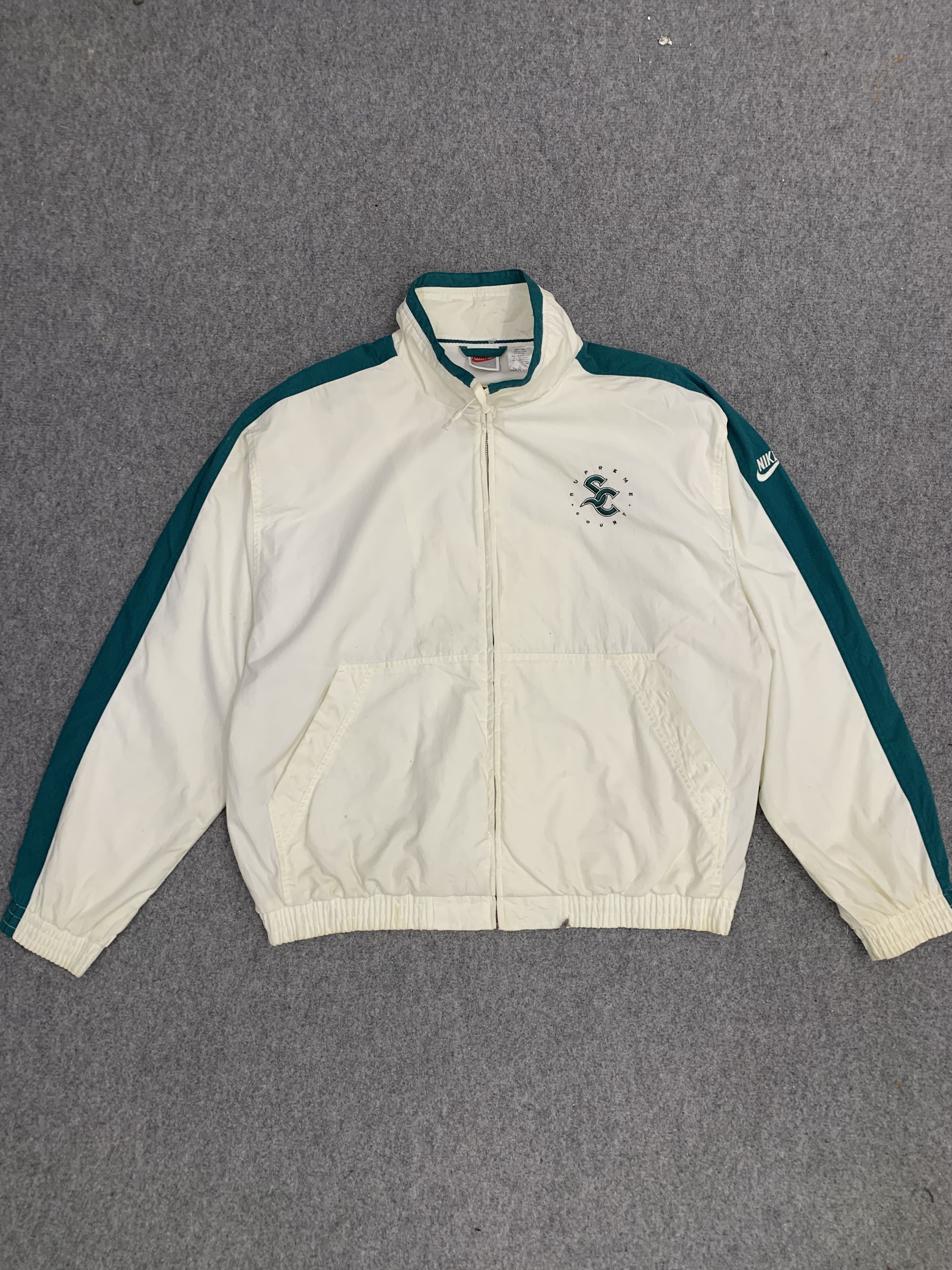 Nike Vintage 90s Nike Supreme Court Jacket Green | Grailed