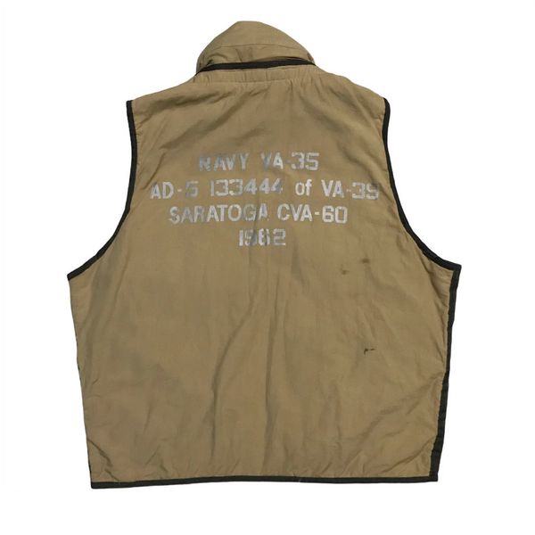 Avirex Avirex Navy VA-35 Multipockets Vest Detachable Hoodie | Grailed