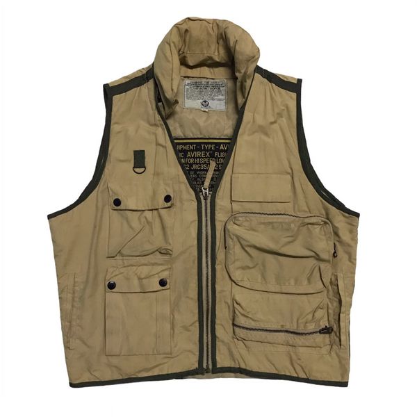 Avirex Avirex Navy VA-35 Multipockets Vest Detachable Hoodie | Grailed